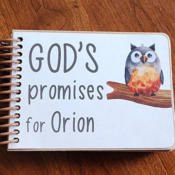 Personalized Promise Book for Baby Baptism - Goddaughter Gift From ...