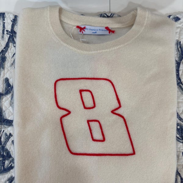 I Can't I've Got Mahj Embroidered CASHMERE Sweater, Mahjong Player ...