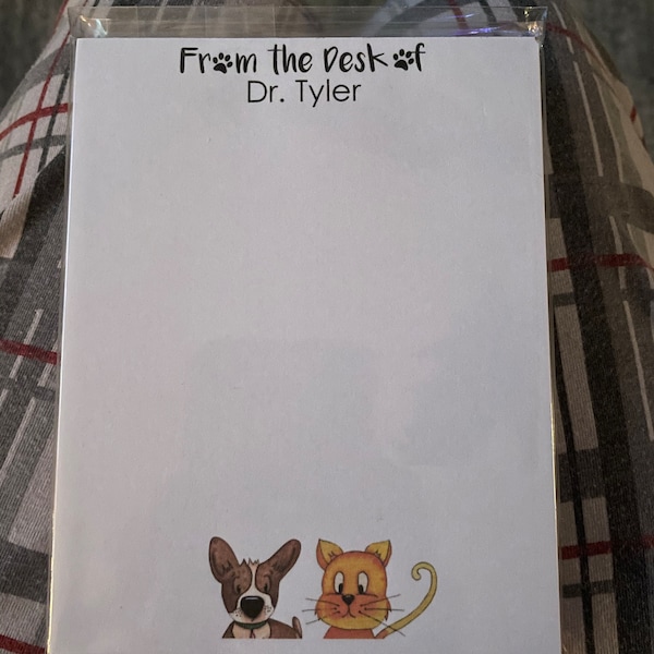 Veterinarian Notepads, Vet Graduation Gift, Veterinarian Technician ...