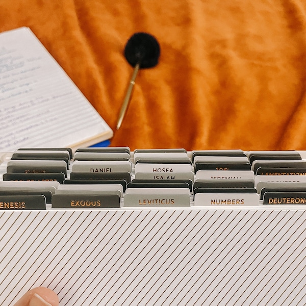 Bible Tabs Black Copper | Matte-coated Sticker Tabs | Bible Tabs for ...