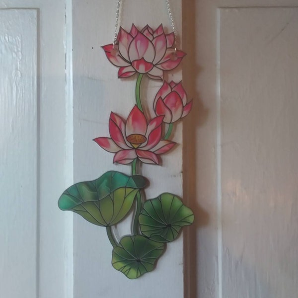 Columbine Flower Acrylic Window Hanging, Flower Window Garden Hanging ...