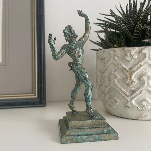 Roman Statue - the Dancing Faun of Pompeii Figurine - Ancient Satyr ...