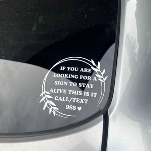 You Matter, Mental Health Decal, 988 Decal, 988 Suicide and Crisis ...