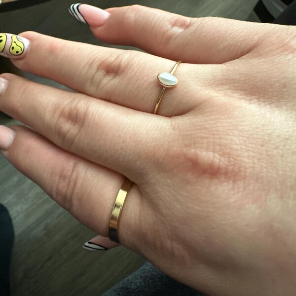 Thick Gold Ring, Gold Ring, 14k Gold Filled Ring, Gold Stack Ring ...