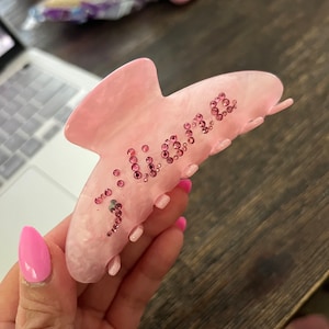 Custom Rhinestone Name Hair Claw Clips - Etsy