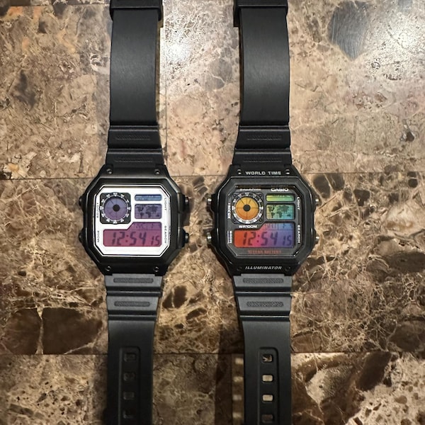 Casio AE-1200 Gradient Filter Screen - Etsy