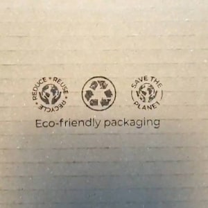 Custom Eco Packaging Stamp With Recyclable Icons, Recyclable Icons ...