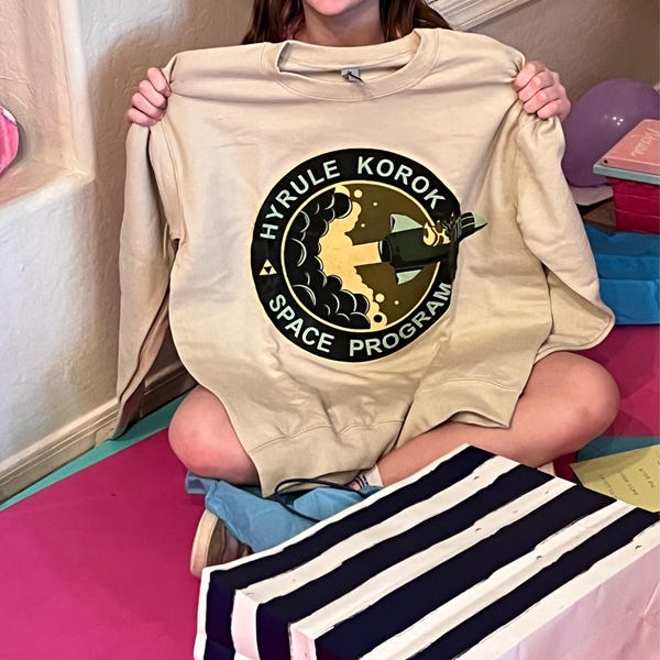 Korok Space Program Sweatshirt, Zelda Korok, Hyrule Korok Sweatshirt ...