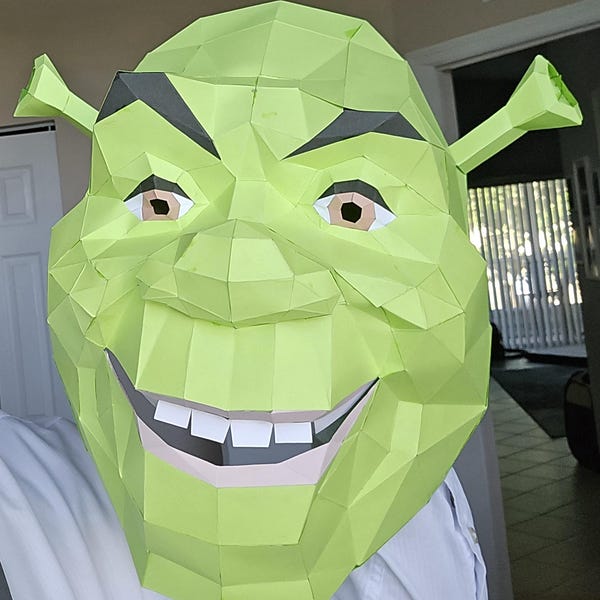 SHREK MASK Diy - Etsy