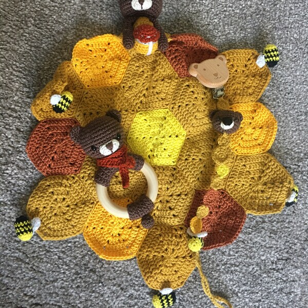 CROCHET PATTERN BUNDLE Ted the Bear Crochet Baby Shower Gift Set of ...