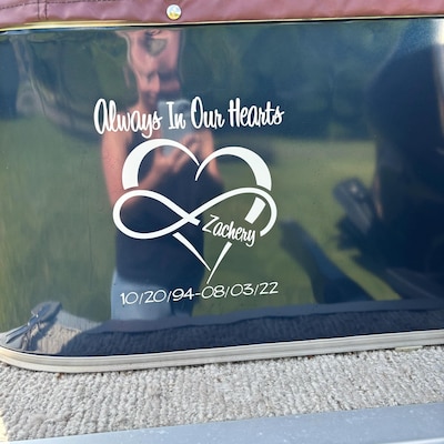In Memory Car Decal, Memorial Car Decal, in Loving Memory Car Decal ...