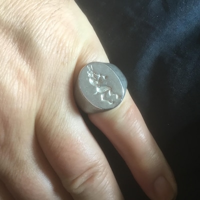 King Arthur Pendragon Coat of Arms Signet Ring - Etsy