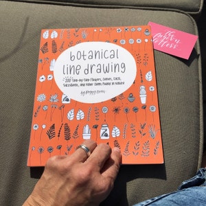 Botanical Line Drawing Paperback Book new Version Signed 200 Step-by ...