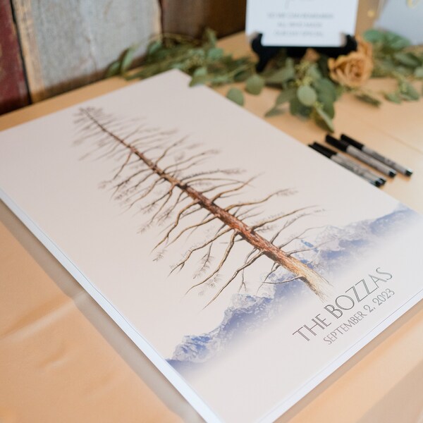 Wedding Guest Book Alternative Tree Money Tree With Coins Wedding ...