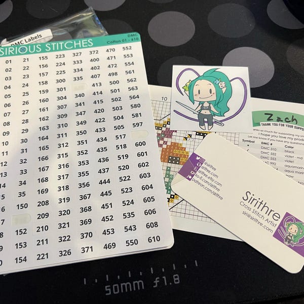 Classic Colorworks Thread Drop Labels - Organize Your Overdyed Thread ...