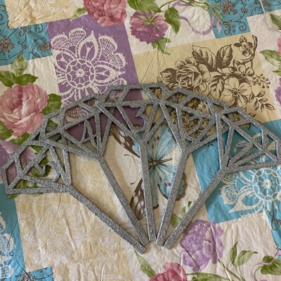 Engagement Table Numbers, Diamond Shaped Table Numbers, Geo Wedding ...