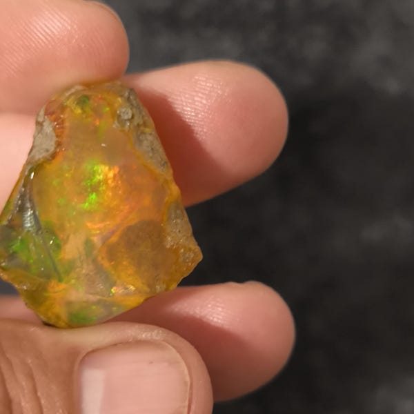 30ct Lot AAA Grade Ethioian Opal Raw, Multi Fire Opal Rough, Ethiopian Opal, Loose Gemstone Opal ...