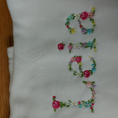 Floral Alphabet Machine Embroidery Design Small Letters With Flowers 1. ...