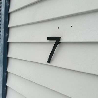 NO DRILLING REQUIRED 4.5 Vinyl Siding House Numbers and Letters Black ...