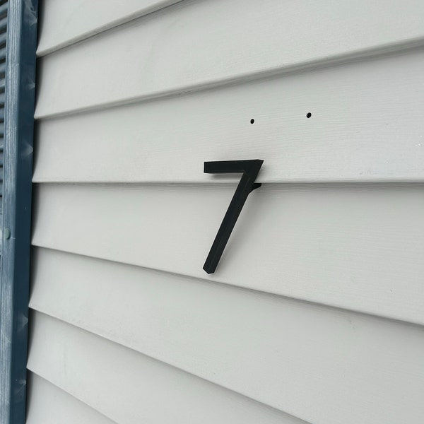 NO DRILLING REQUIRED 4.5 Vinyl Siding House Numbers and Letters Black ...