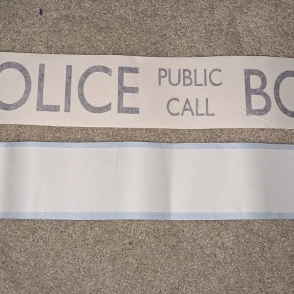 Police Public Call Box Telephone Bedroom Closet Door - Black Wall Vinyl ...