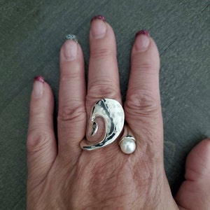 Unique Statement Ring Sterling Silver Ring Modern Statement | Etsy