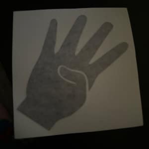 Four Fingers Hand Vinyl Decal - Stunna Empire Car Sticker - Etsy