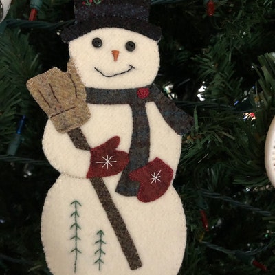 Wool Applique Kit my Christmas Tree Pattern by Bloomin - Etsy