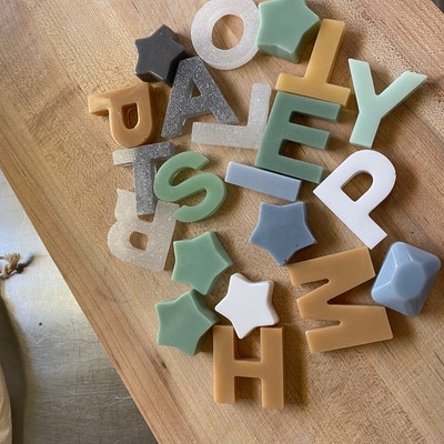 Handmade Epoxy Resin Alphabet Letters Set for Sensory Play and ...