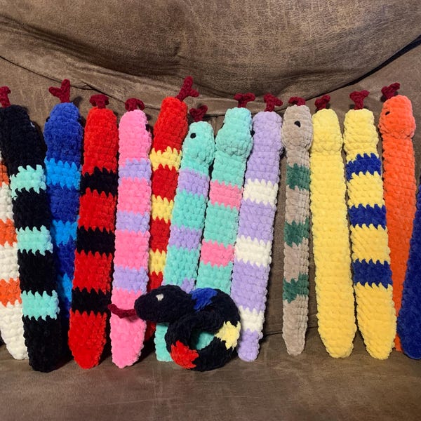 Slap Bracelet Snake Crochet PDF Pattern | Amigurumi Snake | Market Make ...