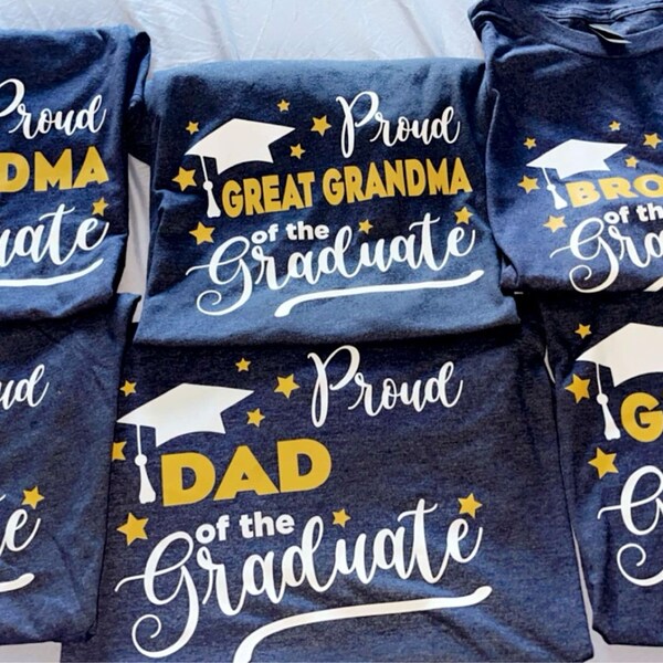Custom Proud Graduate Tshirt, Proud of the Graduate Shirt, Proud Dad ...