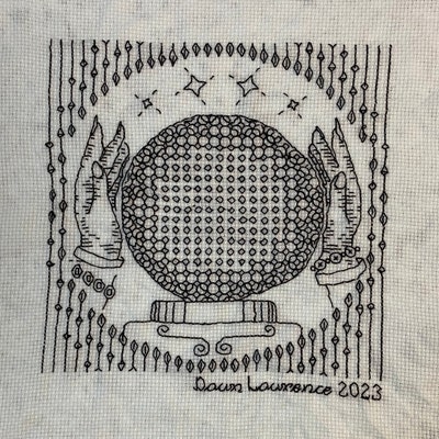 Botanical Alphabet Blackwork Pattern, PDF Blackwork Alphabet, PDF ...