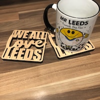 X1 Individual Highland Cow Coaster - Wooden Highland Coo Coaster ...