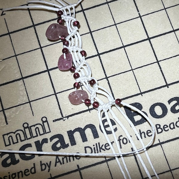 Dainty Choker Kit, Macrame Choker DIY Kit, Custom Choker With Healing ...