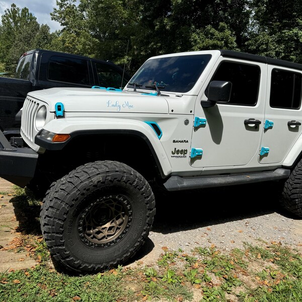 Two Vinyl Hood Decals Custom Name Text, Car Vinyl Sticker, Car Hood ...