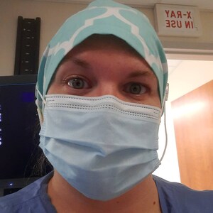 Anatomy Scrub Cap for Women Uterus Surgical Caps Ponytail - Etsy