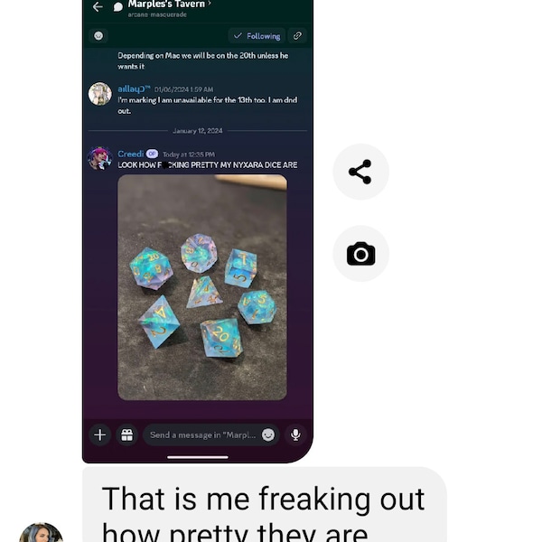 Eldritch Blast! Sharp Edge Dice - Dnd Dice Set - Polyhedral Dice Set ...