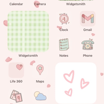 Buy CUTE SAKURA Hand Drawn Icon Pack With Wallpapers Cherry Blossom App ...