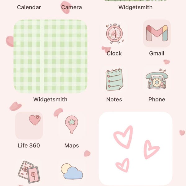 CUTE SAKURA Hand Drawn Icon Pack With Wallpapers | Cherry Blossom App ...