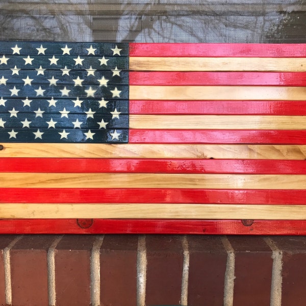 Reclaimed Whiskey Barrel Flag - Etsy