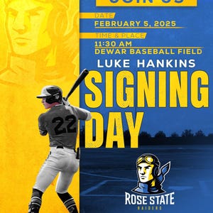 FOOTBALL College Signing Day Flyer | Social Media Graphic for College ...