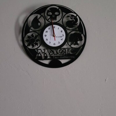 Magic the Gathering Vinyl Record Wall Clock 12 Inch Popular Card Game ...