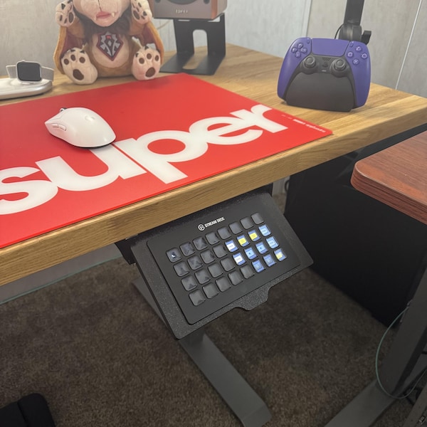 Stream Deck Plus Under Desk Mount for Elgato | Streamdeck Slide Out ...