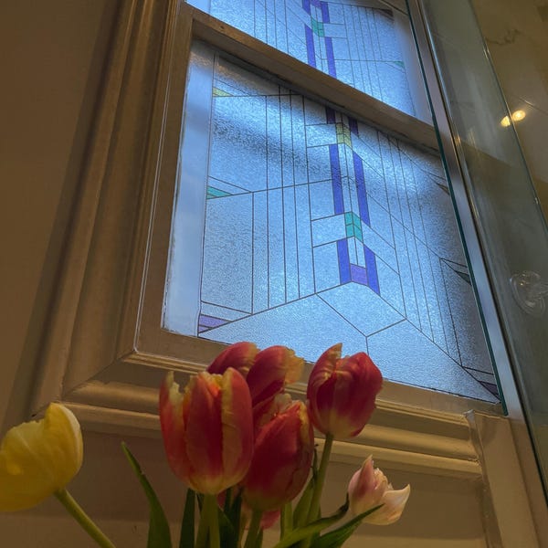 Custom Size Window Film Stained Glass Decorative Window Sticker Privacy ...