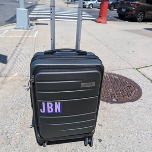 Luggage Sticker, Double Layer Vinyl Monogram Decal Sticker, Monogram ...