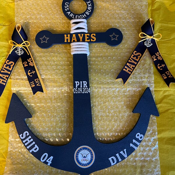 US Navy PIR Anchor / Navy Graduation Anchor / PIR / Navy Boot Camp ...
