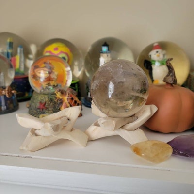 Wood Sphere Stand, Natural, 4 Sizes - Etsy