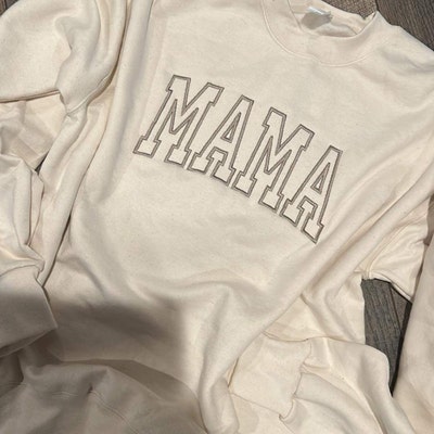 Boy Mama Block Applique Embroidery With Satin Script Three - Etsy
