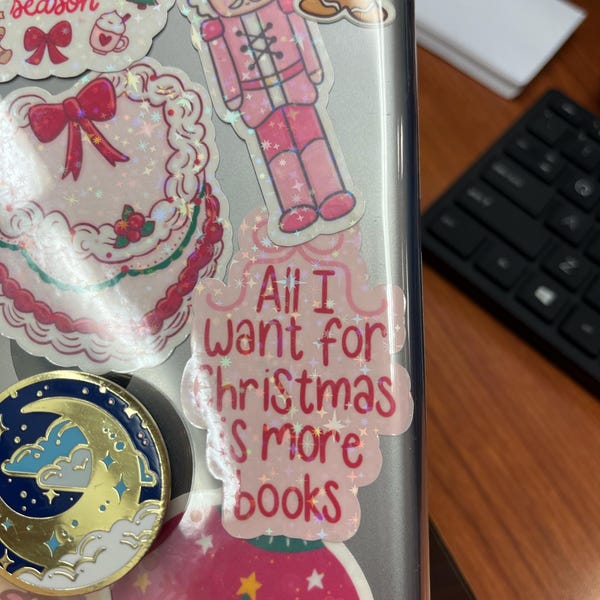 Pink Nutcracker Vinyl Sticker Laptop Sticker Waterbottle Sticker Waterproof Sticker-pinkmas ...