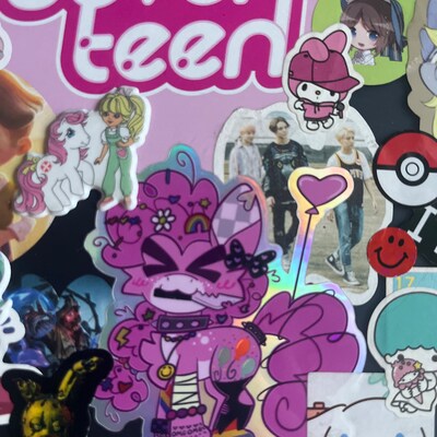 Pinkie Pie My Little Pony Holographic Sticker scenecore/webcore - Etsy